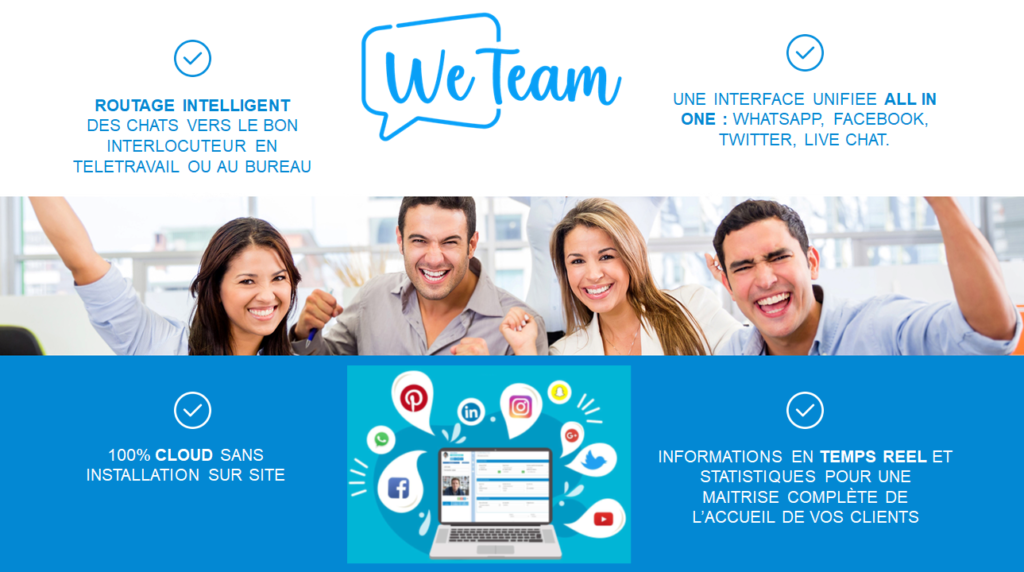 We Team - Contact Center pour vos réseaux sociaux - UPDATE TELECOM